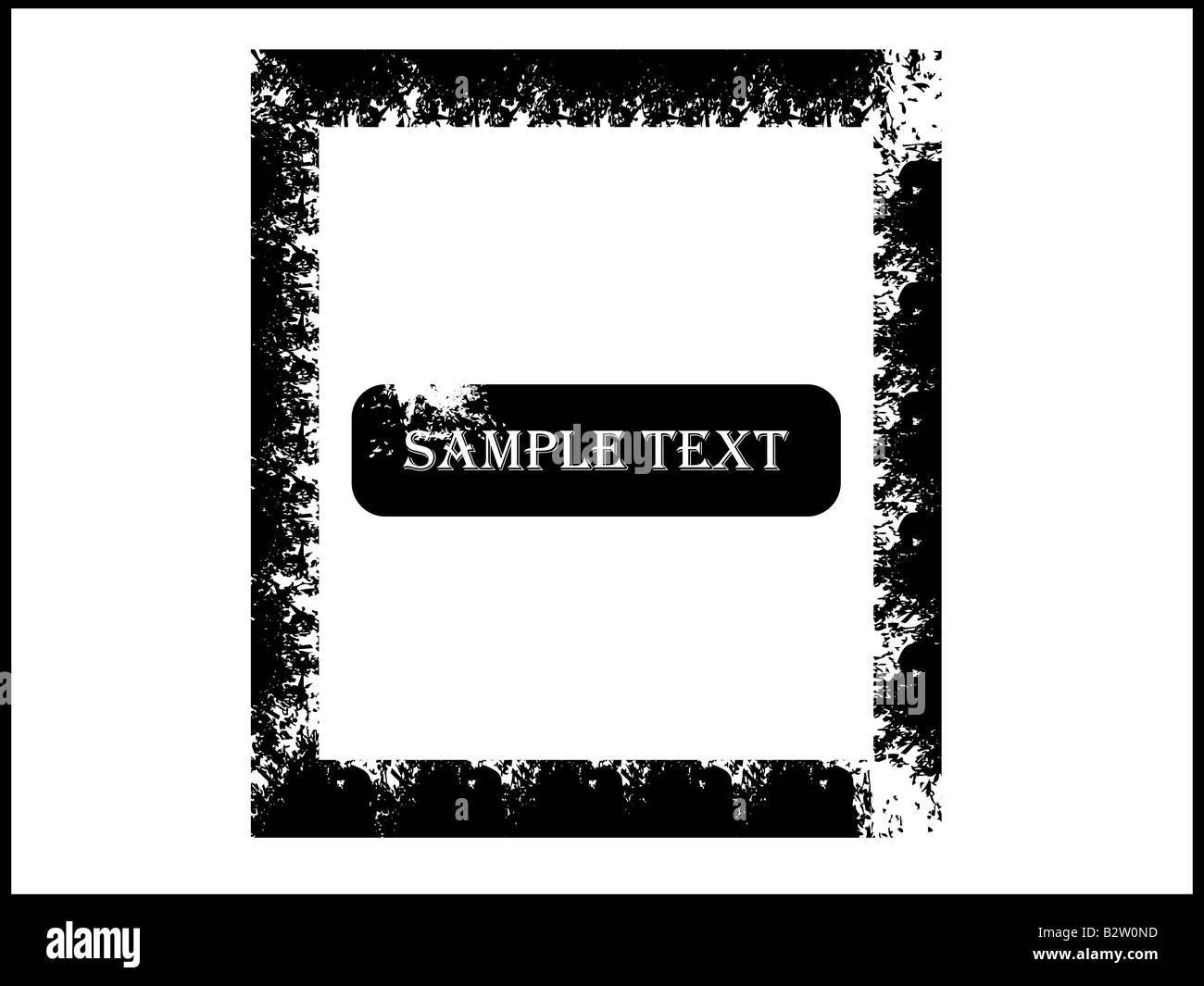 sample text in frame Stock Photo - Alamy