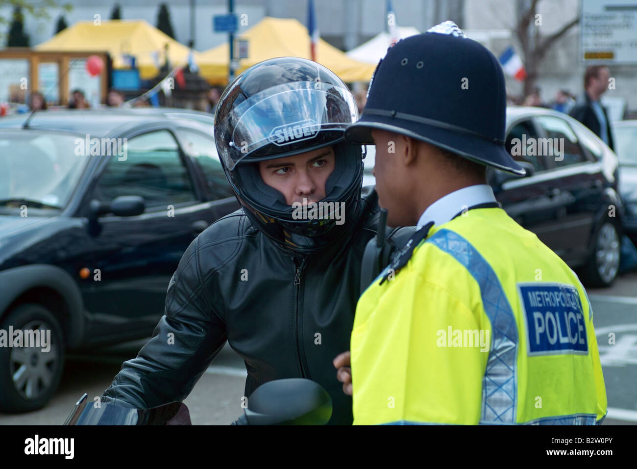 Motor bike police officer hi-res stock photography and images - Alamy