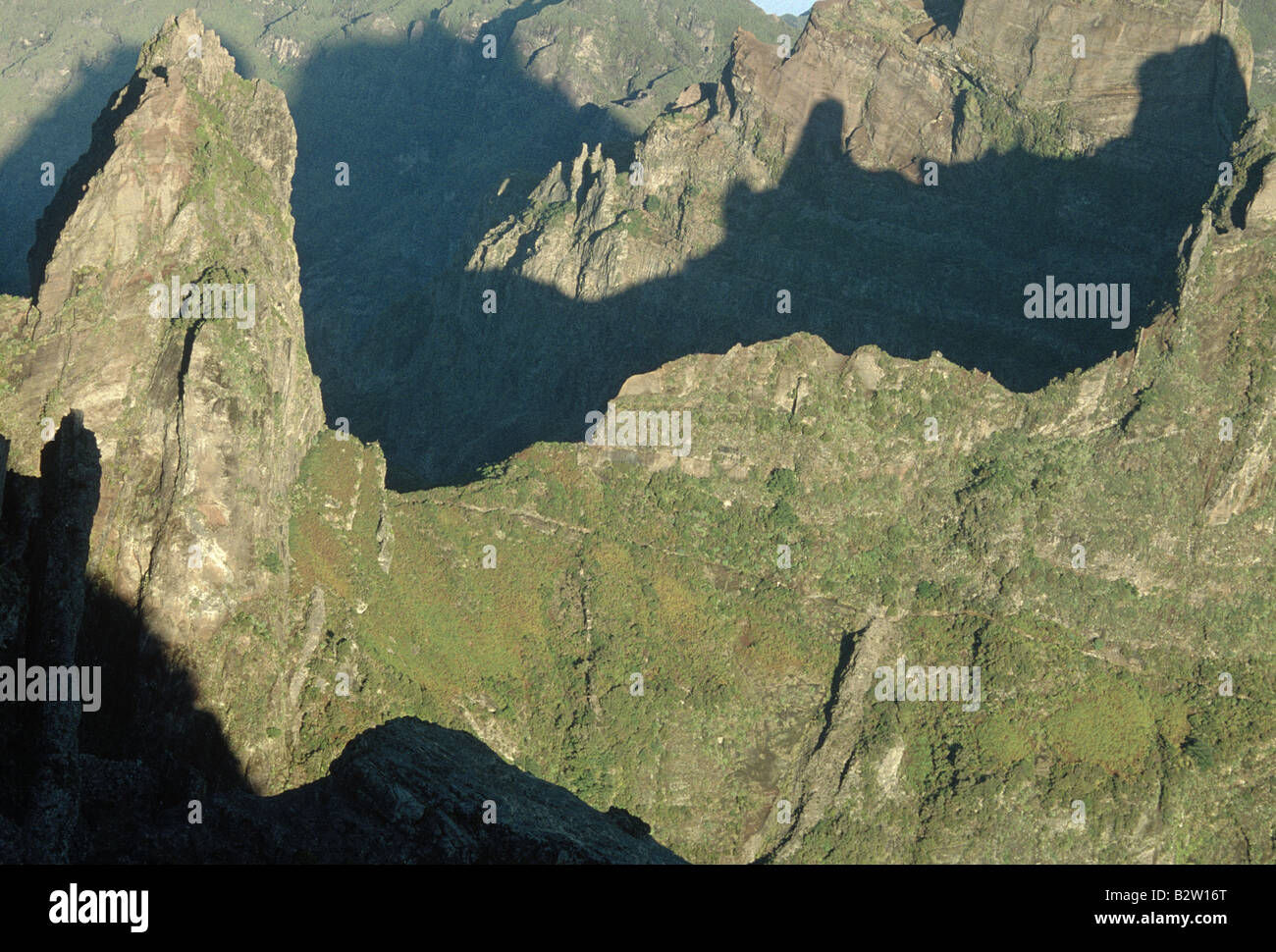 Central region Mountains Sharp ridge Deep valleys Rock formations ...