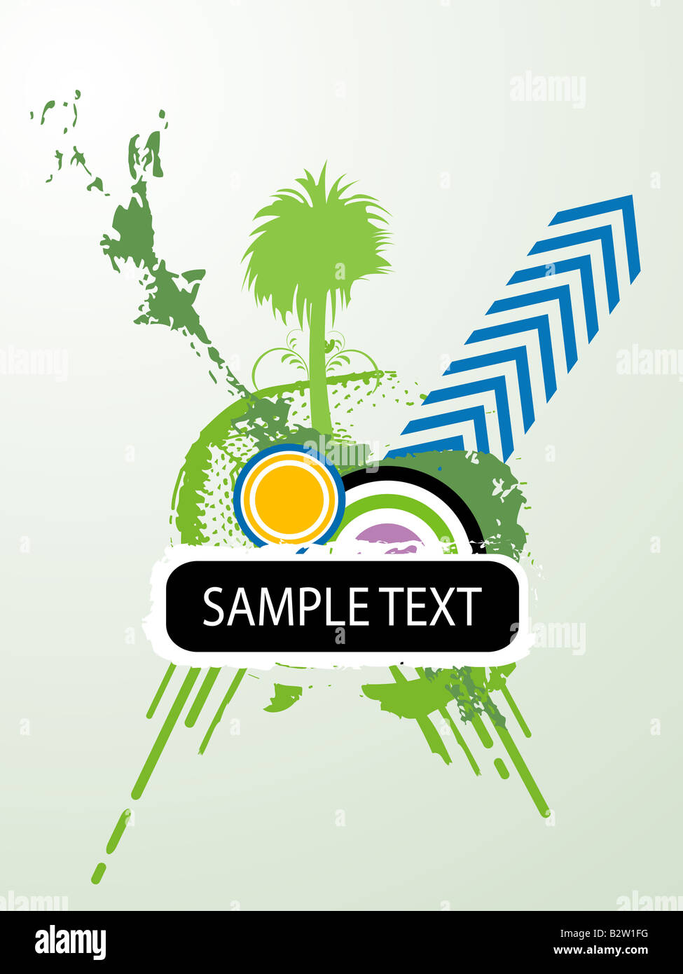 sample-text with stained circles Stock Photo - Alamy