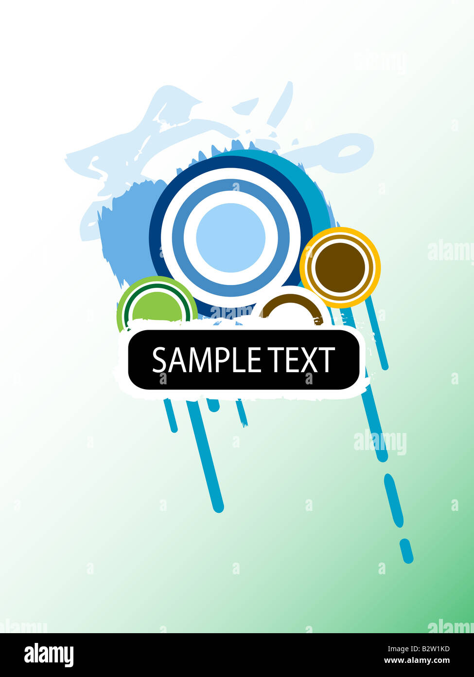 text-box with stained circles Stock Photo - Alamy