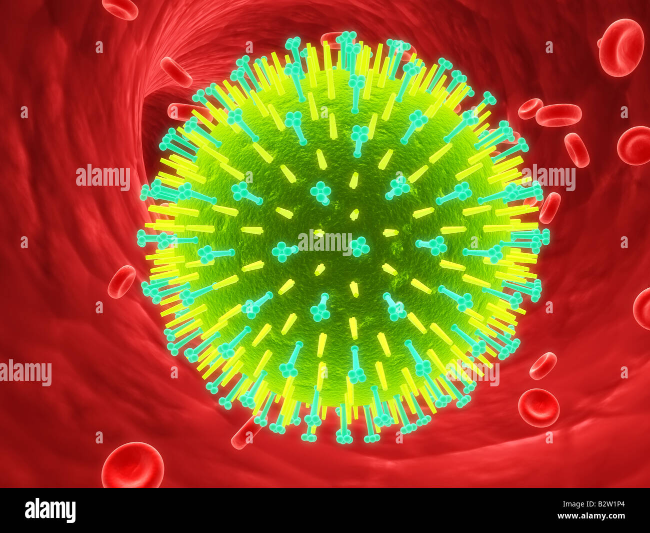 Influenza viruses illustration hi-res stock photography and images - Alamy