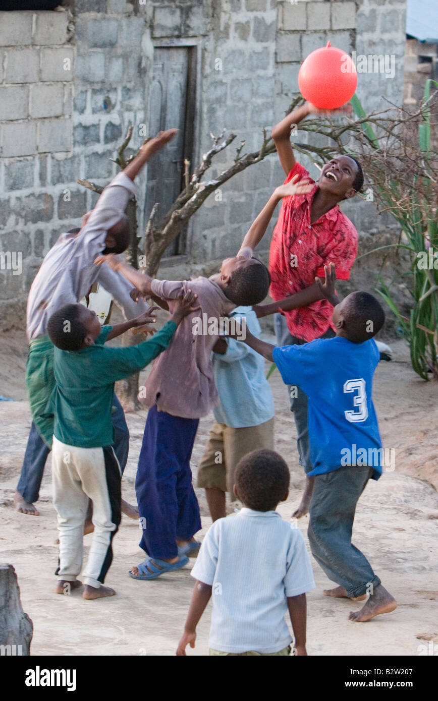 Zanzibar children playing hi-res stock photography and images - Alamy