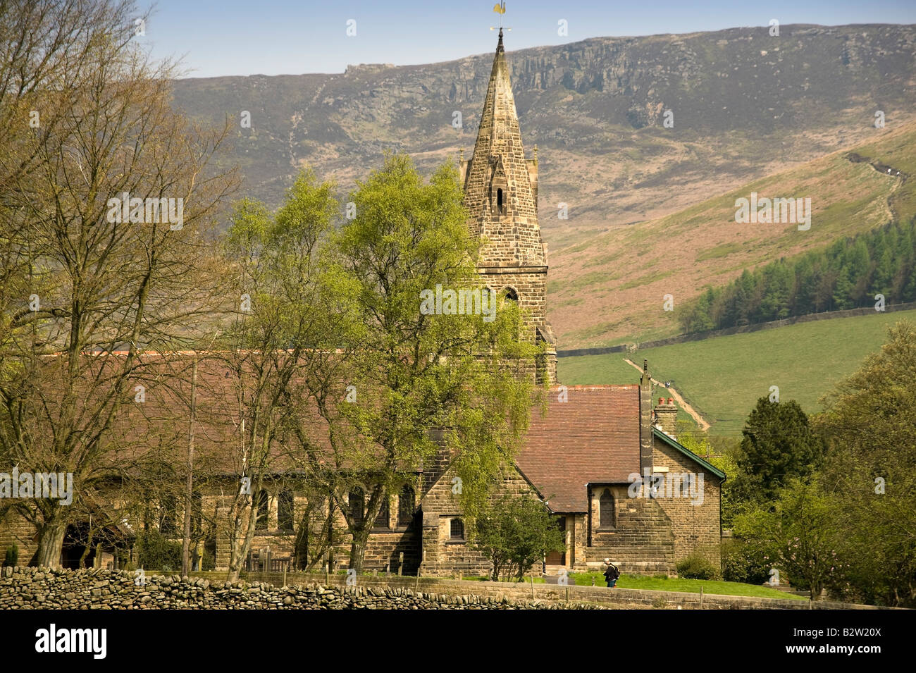 Edale village church in hi-res stock photography and images - Alamy