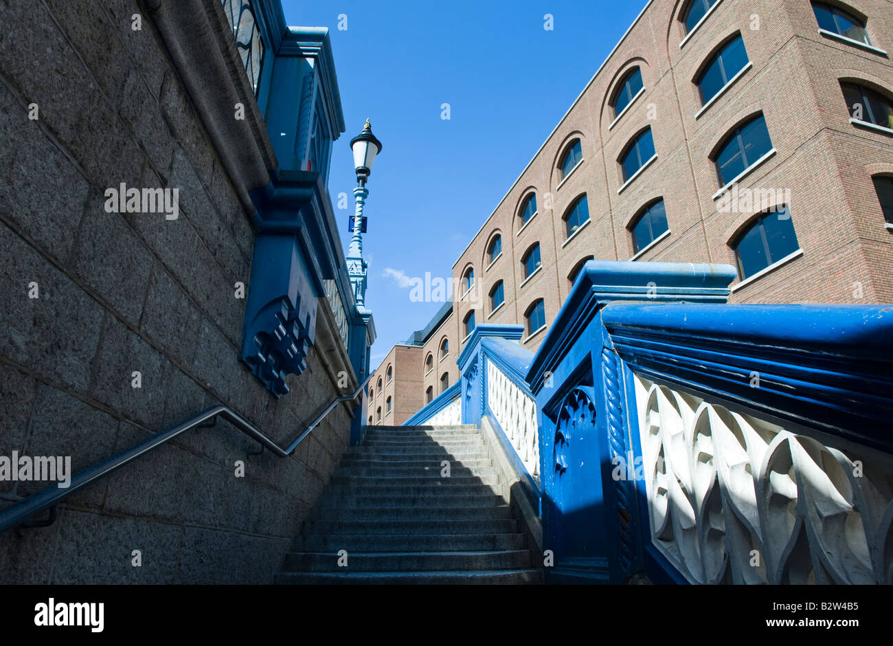 London tower bridge stairs hi-res stock photography and images - Alamy