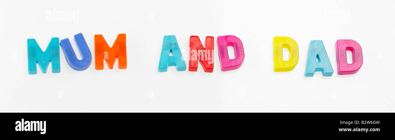 Letters spelling dad hi-res stock photography and images - Alamy