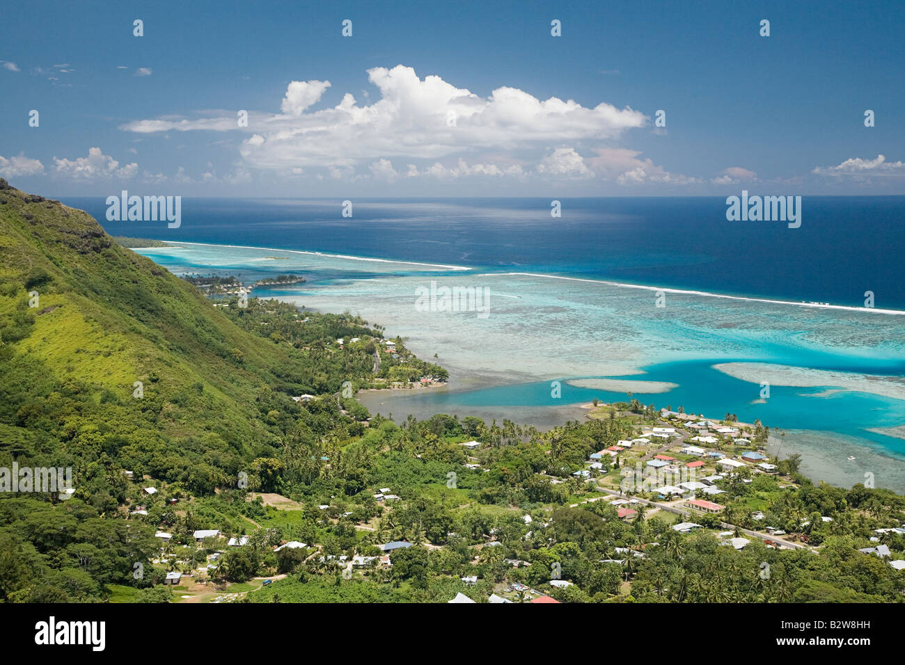 Moorea aerial island hi-res stock photography and images - Alamy