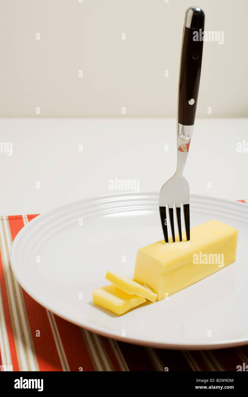 Piece butter on dish hi-res stock photography and images - Alamy