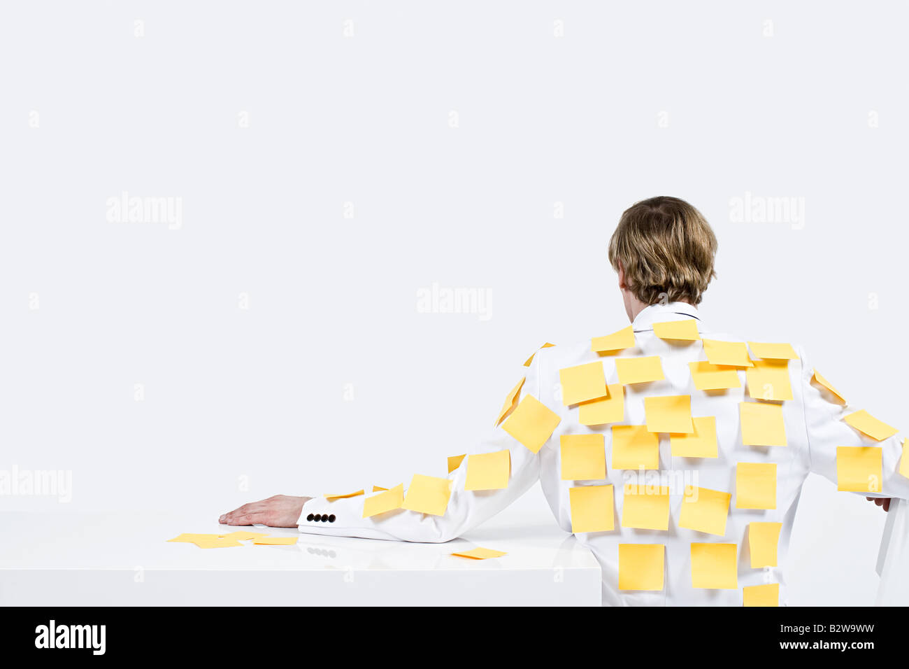 A man covered in adhesive notes Stock Photo - Alamy A man covered in adhesive notes Stock Photo - Alamy