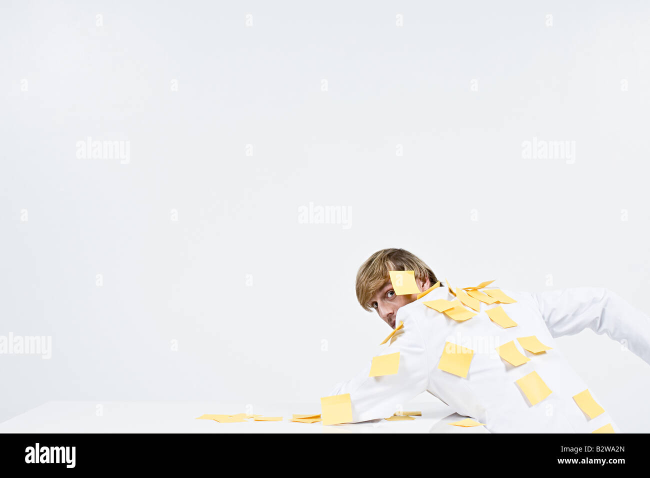 A man covered in adhesive notes Stock Photo - Alamy A man covered in adhesive notes Stock Photo - Alamy