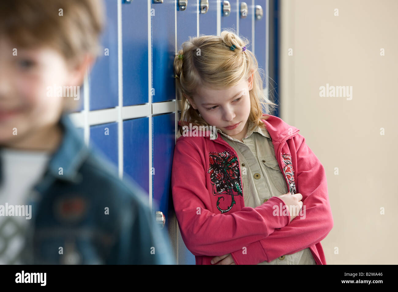 Sad girl school hi-res stock photography and images - Alamy