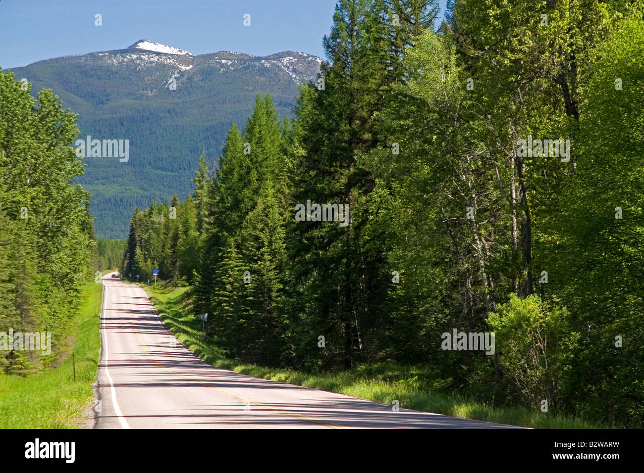 Montana Highway 83 near Kalispell Montana Stock Photo - Alamy