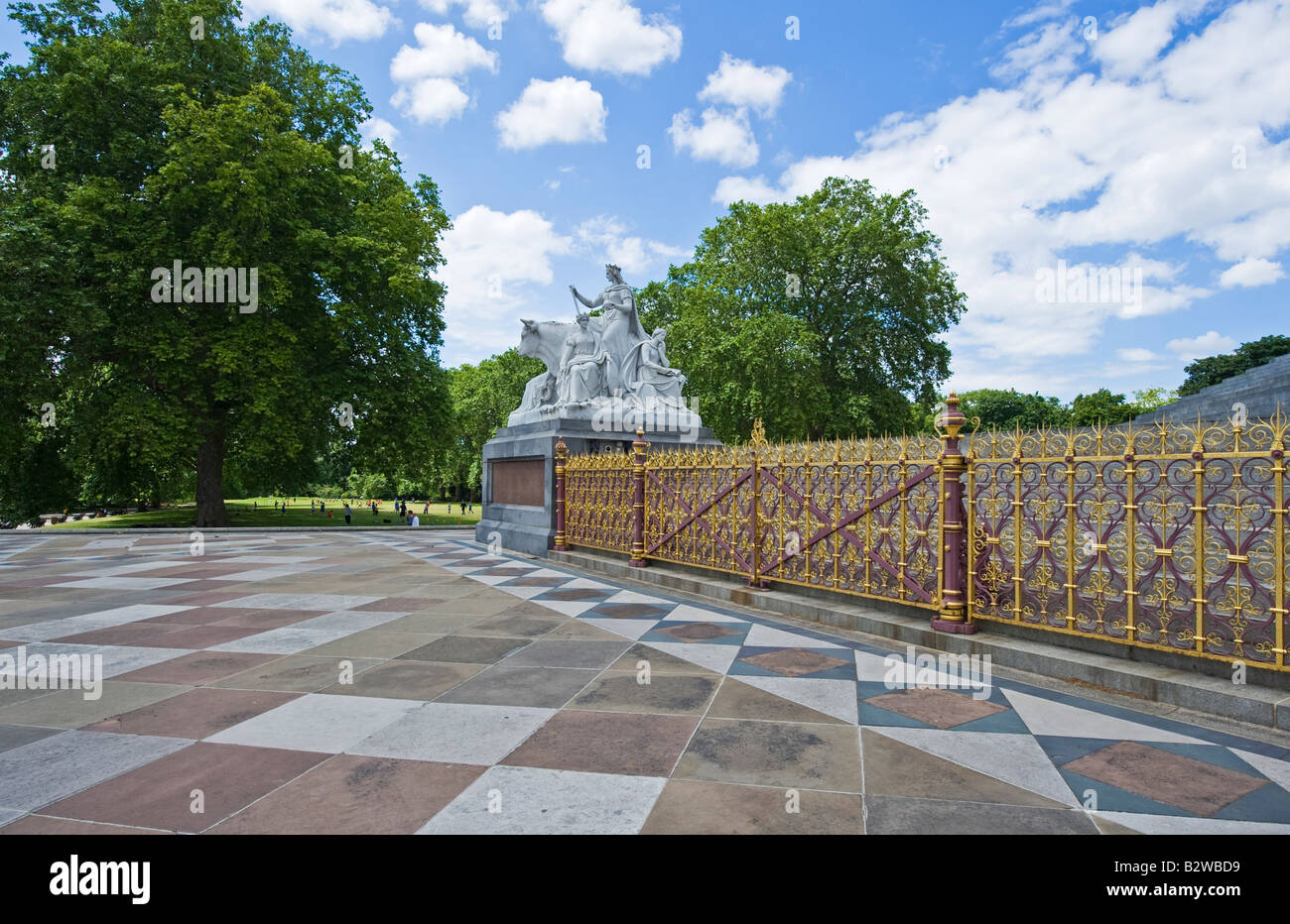 London the Albert Memorial s base Stock Photo - Alamy