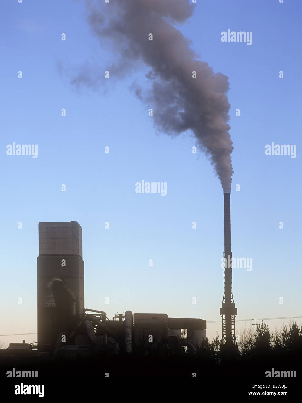 Smoke out of an industrial chimney Stock Photo - Alamy