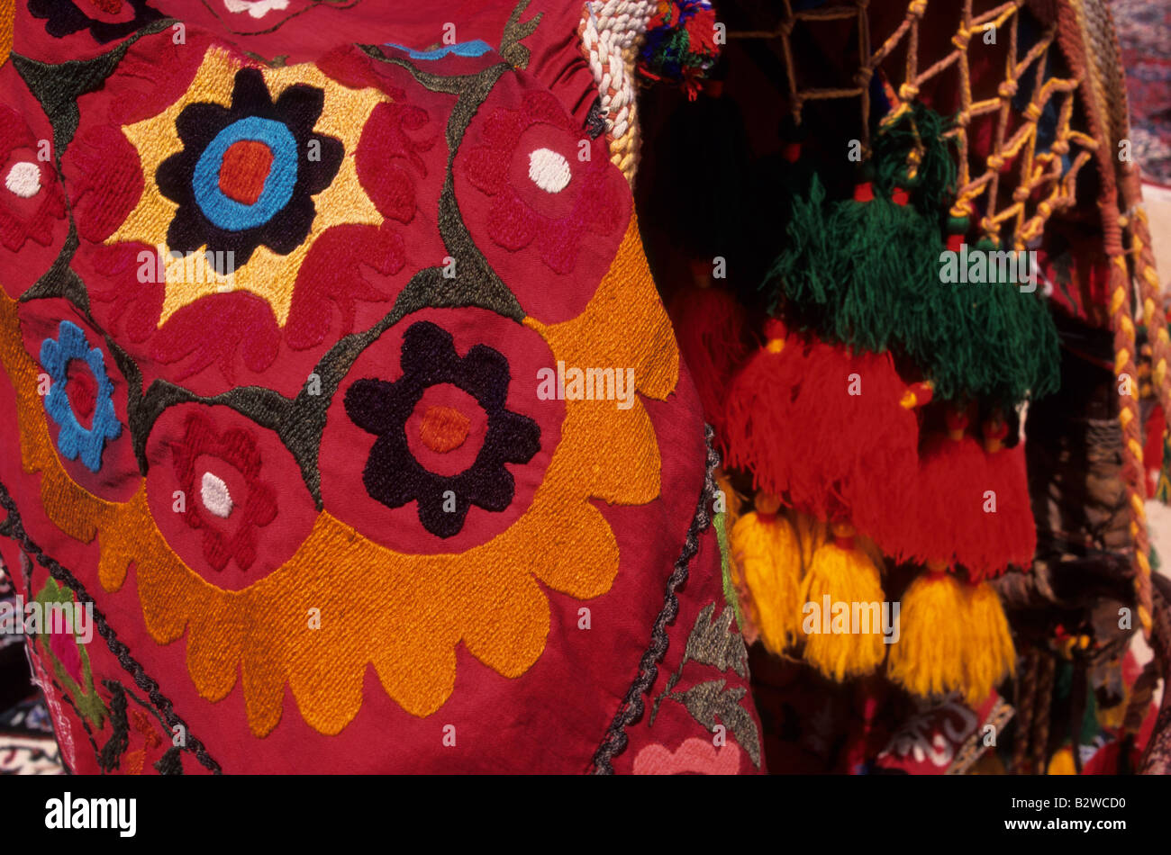 Asia, Middle Est, Saudi Arabia, handmade carpets and textiles Stock ...