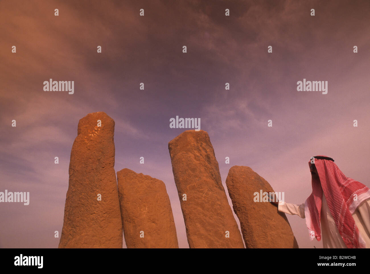 Asia, Middle Est, Saudi Arabia, the inclined stones of Al Rajajil, near ...