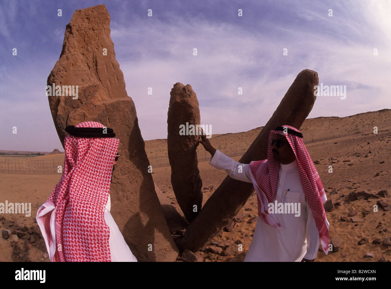 Asia, Middle Est, Saudi Arabia, the inclined stones of Al Rajajil, near ...