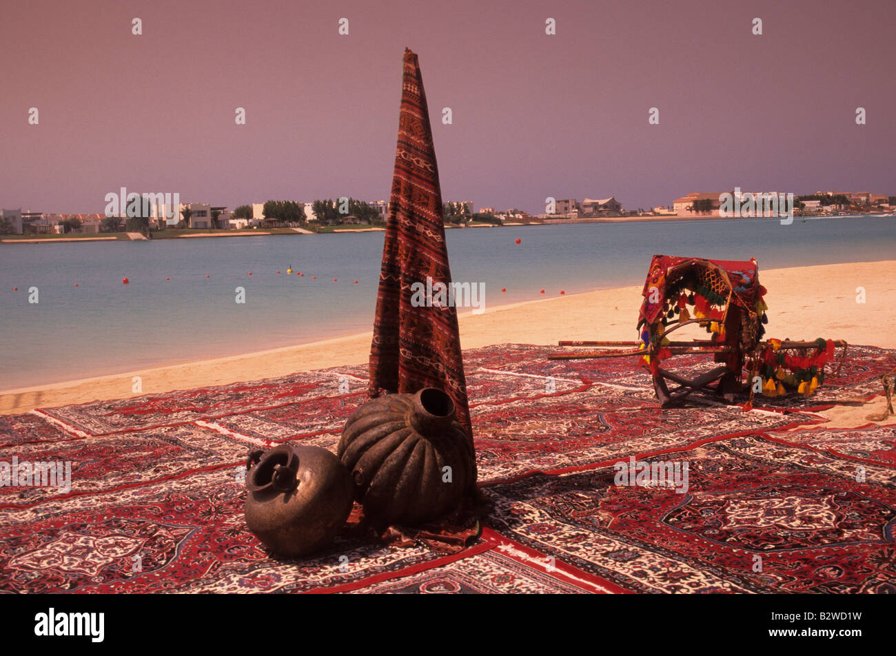 Asia, Middle Est, Saudi Arabia, a beautiful sandy beach near Jeddah ...