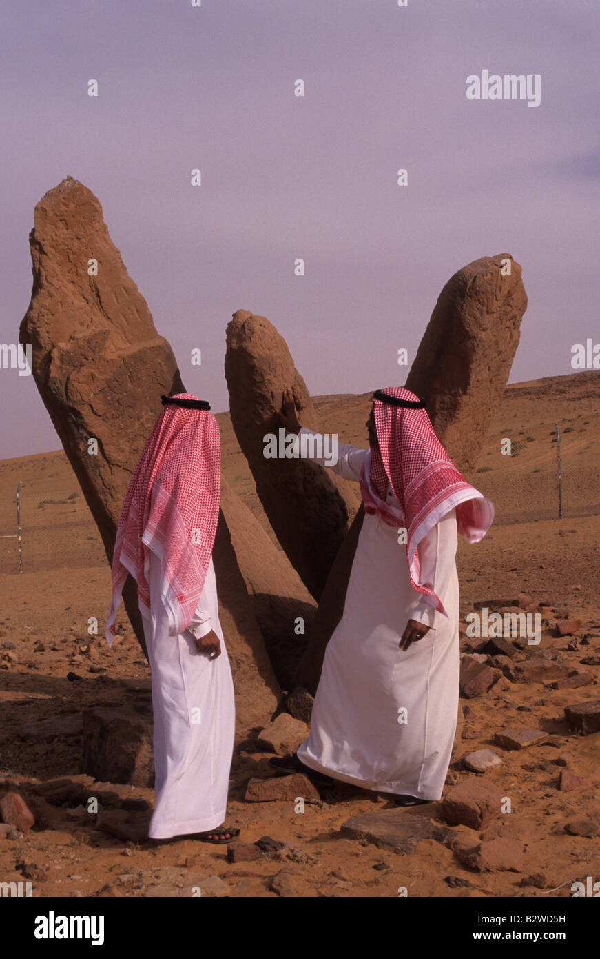Asia, Middle Est, Saudi Arabia, the inclined stones of Al Rajajil, near ...