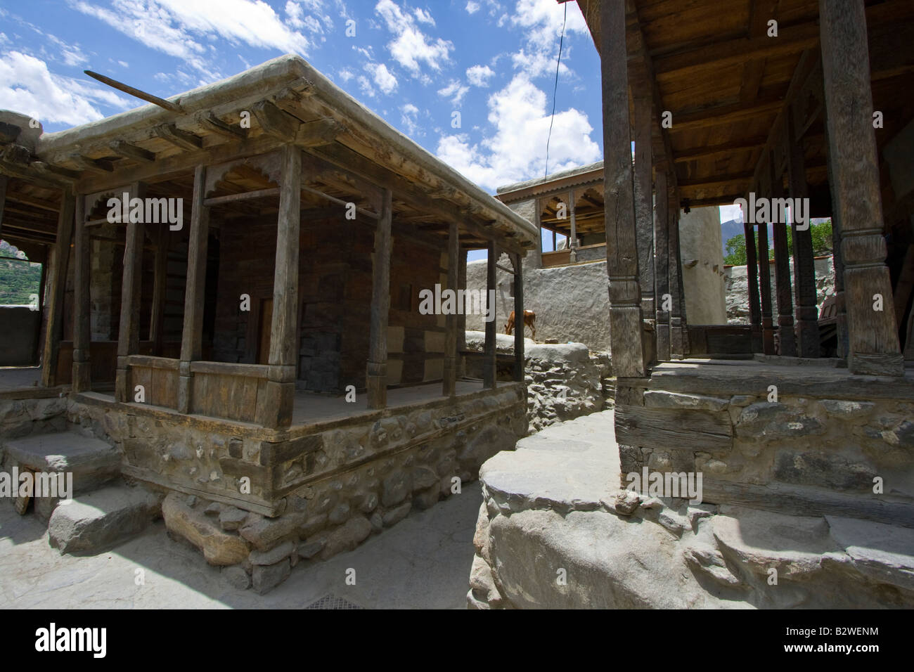 Traditional Home in the Village of Ganish near Karimabad Hunza Pakistan ...