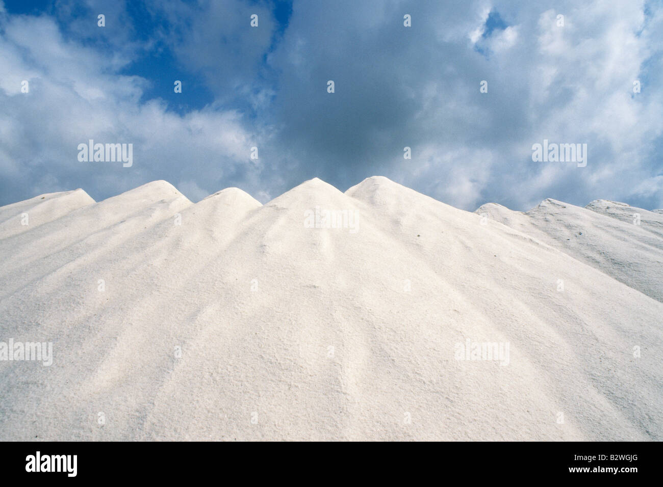 Spain, Majorca, Colonia Sant Jordi, Salinas de Levante salt production ...