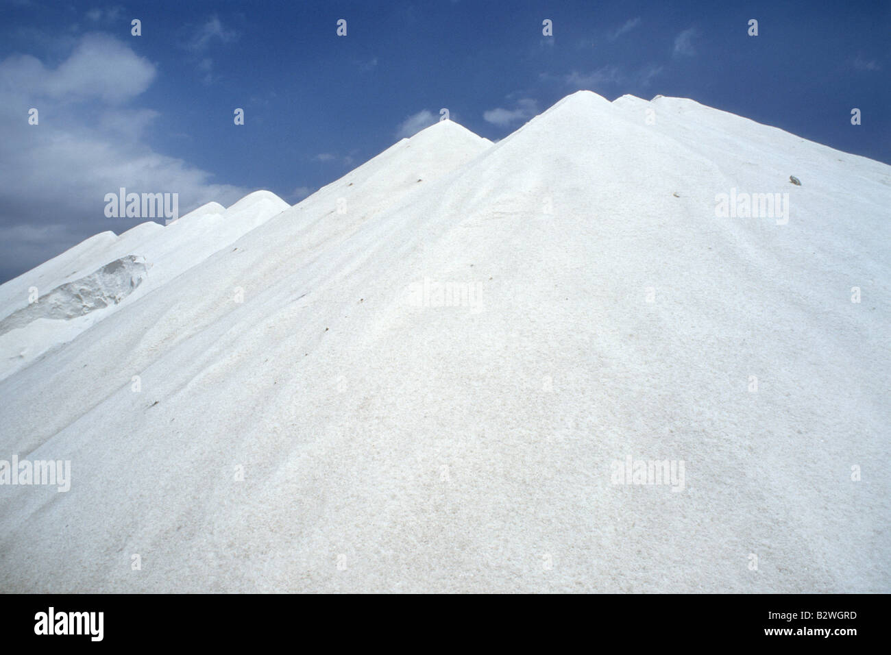 Spain, Majorca, Colonia Sant Jordi, Salinas de Levante salt production ...