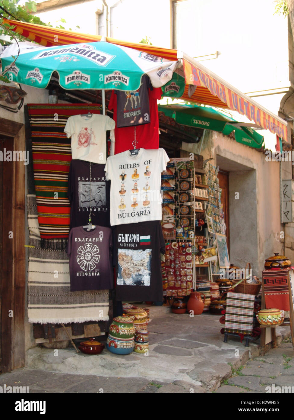 A souvenir shop in plovdiv, bulgaria Stock Photo - Alamy