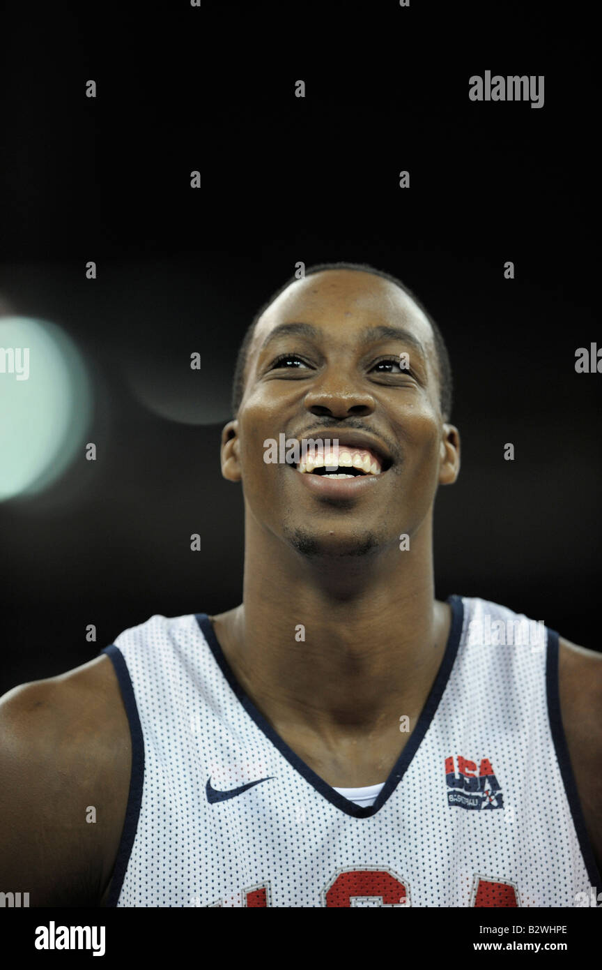 U.S. men senior basketball team player Dwight Howard attends a training ...