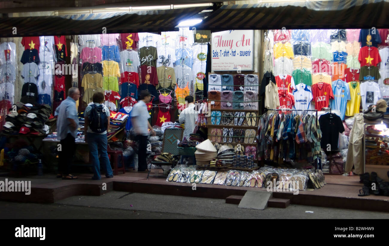 Bargain clothes street stall Ho Chi Minh City capital Vietnam Stock ...