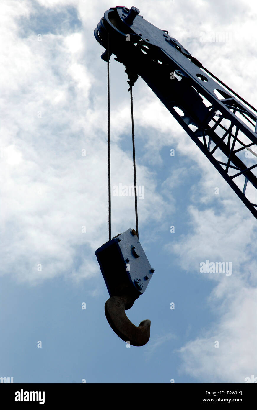 Construction crane hook hi-res stock photography and images - Alamy