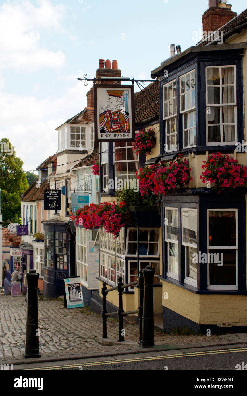 Lymington a georgian market town business premises Hampshire England ...