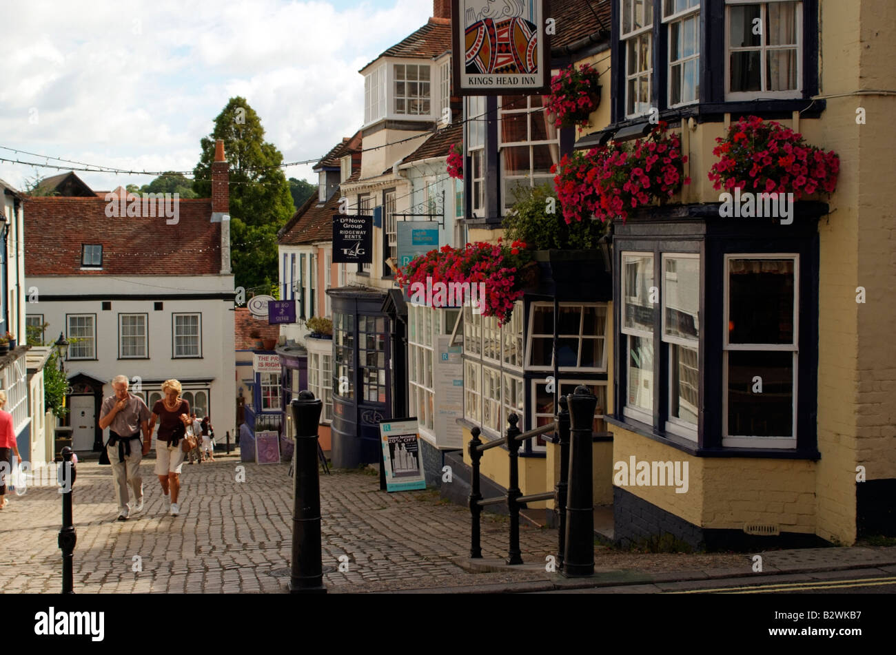 Lymington a georgian market town business premises Hampshire England ...