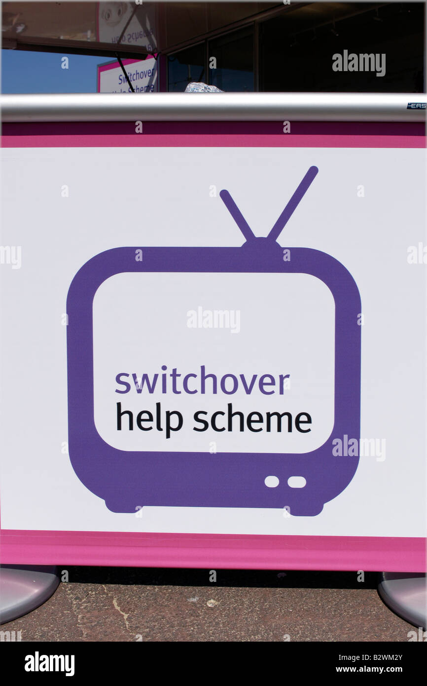 Digital UK switchover campaign posters Stock Photo - Alamy