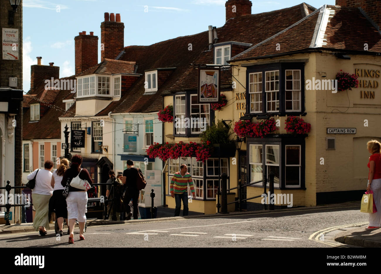 Lymington a georgian market town business premises Hampshire England ...