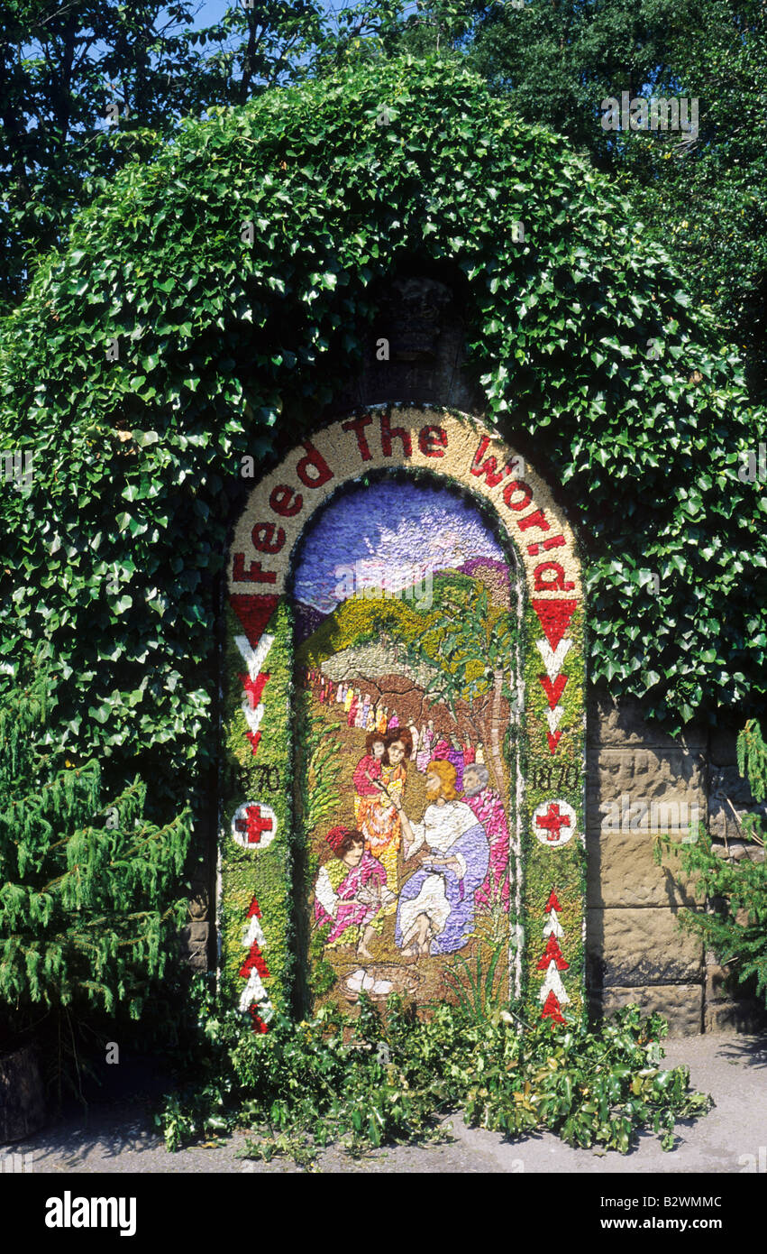 Well Dressing Rowsley Derbyshire traditional English custom folklore ...