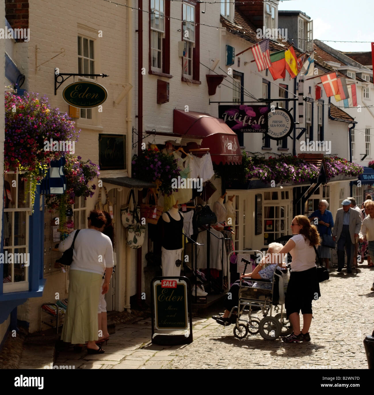 Lymington a georgian market town business premises Hampshire England A ...