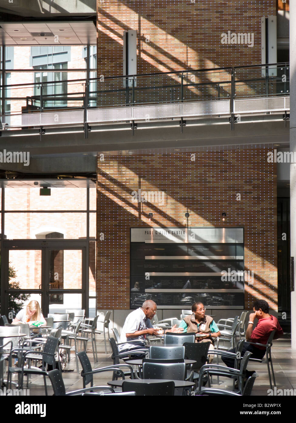 glass atrium, Paul G. Allen Center for Computer Science & Engineering ...