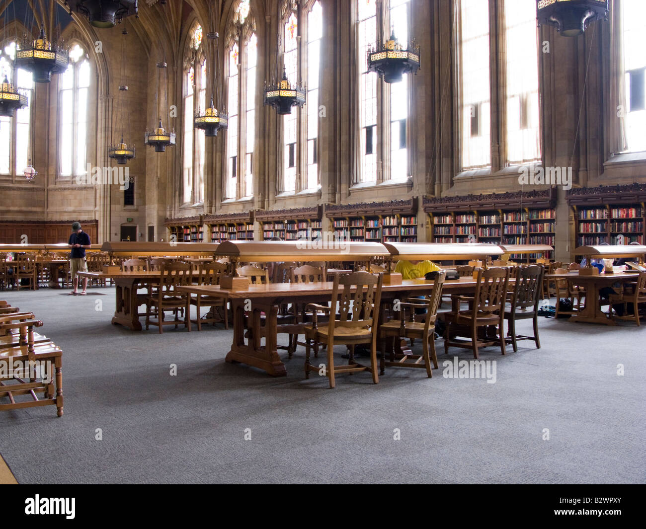 Usa university library interior hi-res stock photography and images - Alamy