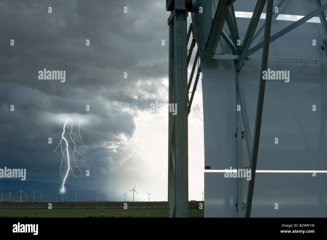 Wind turbine lightning hi-res stock photography and images - Alamy