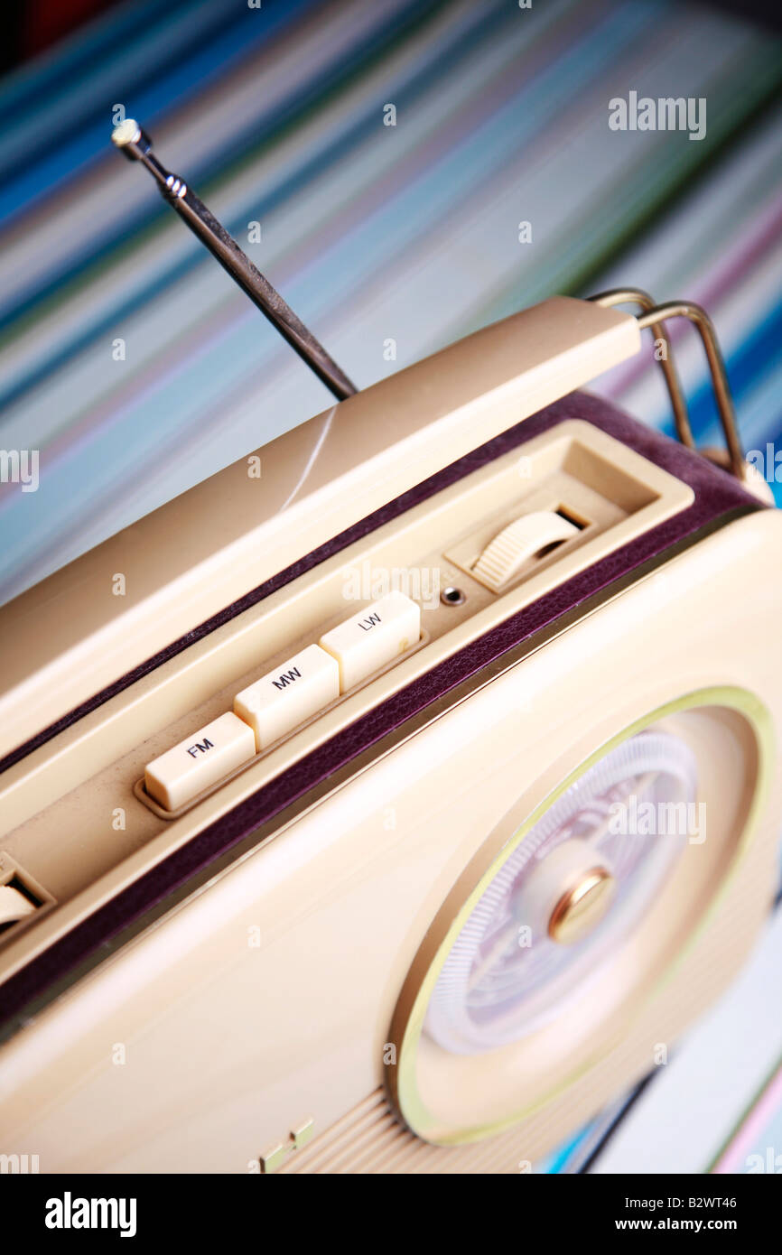 Vintage Radio Shot from above Stock Photo - Alamy