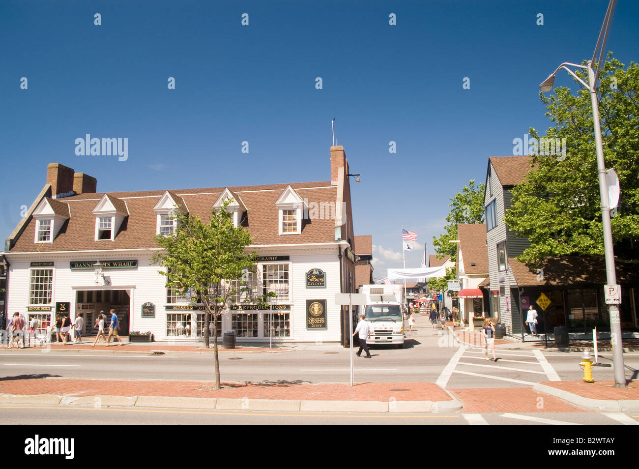 Newport, Rhode Island street scene Stock Photo - Alamy