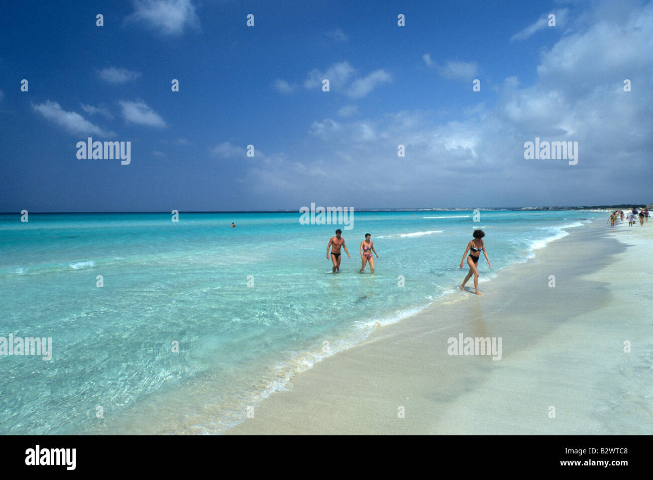 Spain, Majorca, Beach Es Trenc at the south coast It is the largest ...
