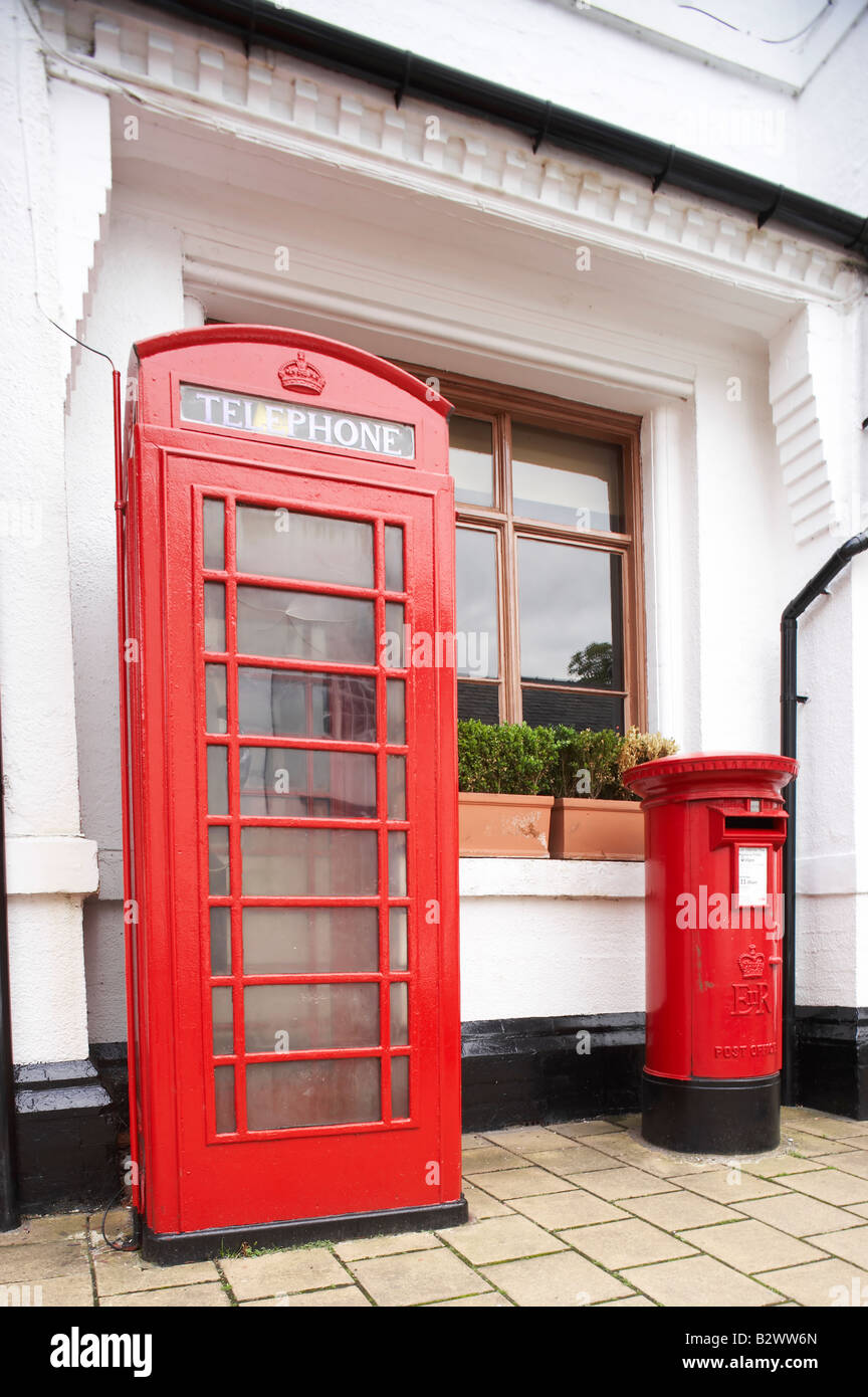 Post and telephone box Stock Photo - Alamy