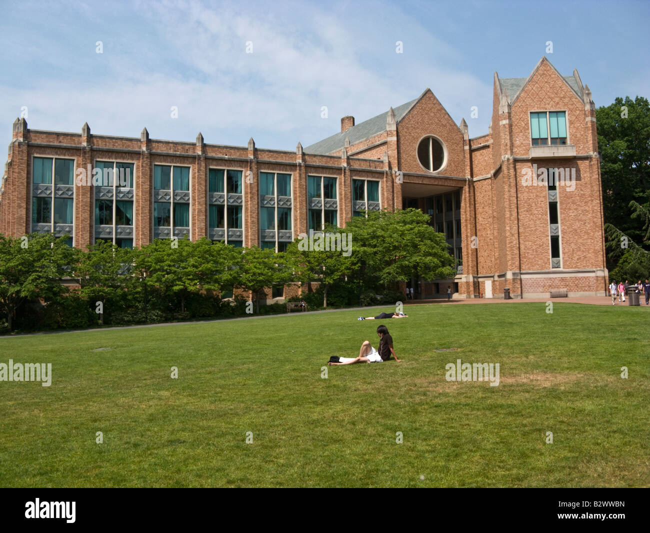 exterior, Allen Library, University of Washington, Seattle, Washington ...