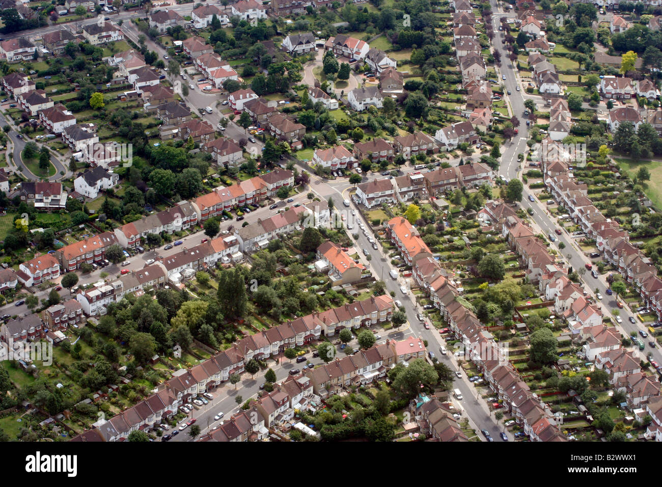 A Typical suburban housing estate in south east England Stock Photo - Alamy