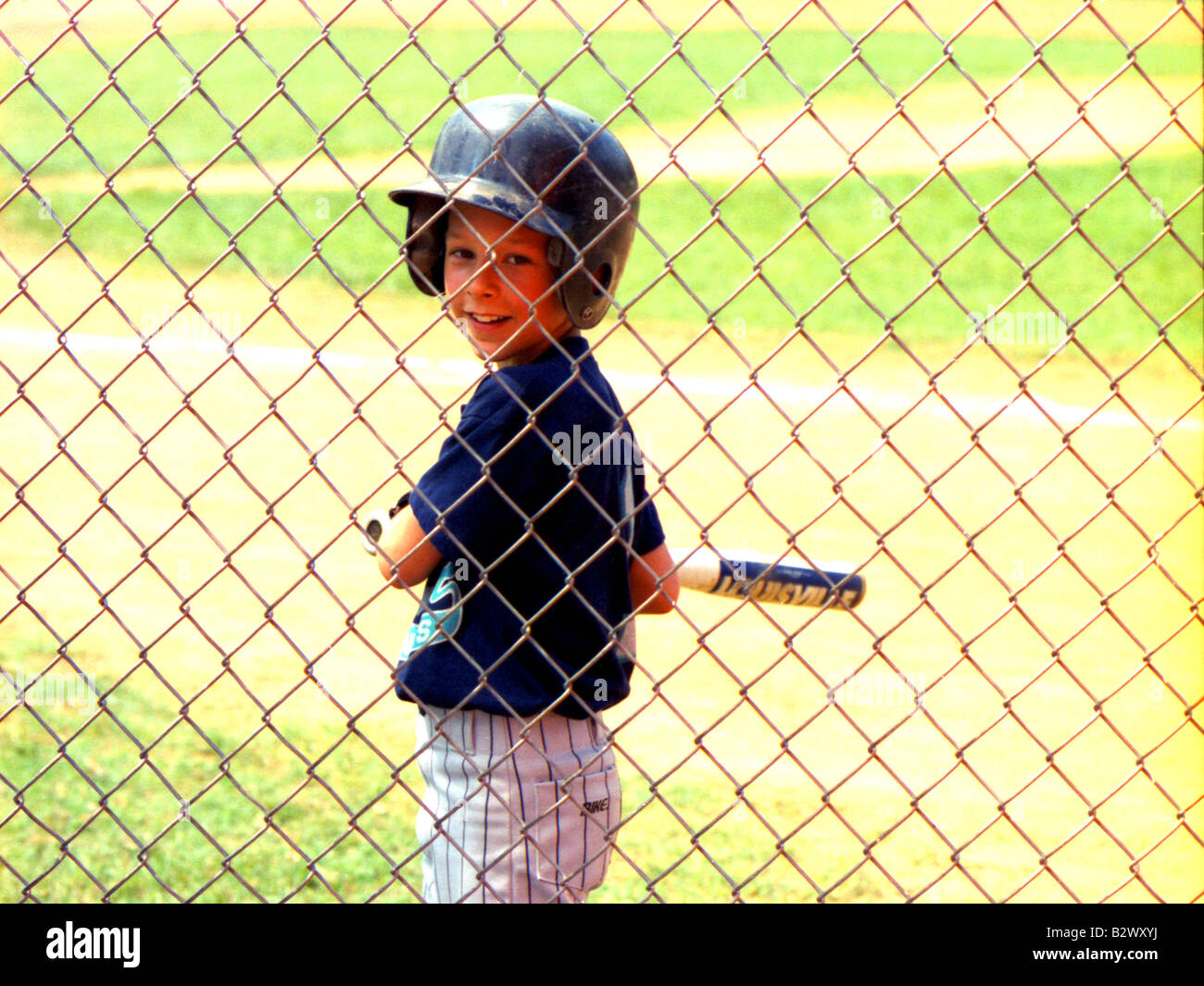 A little league baseball player Stock Photo - Alamy