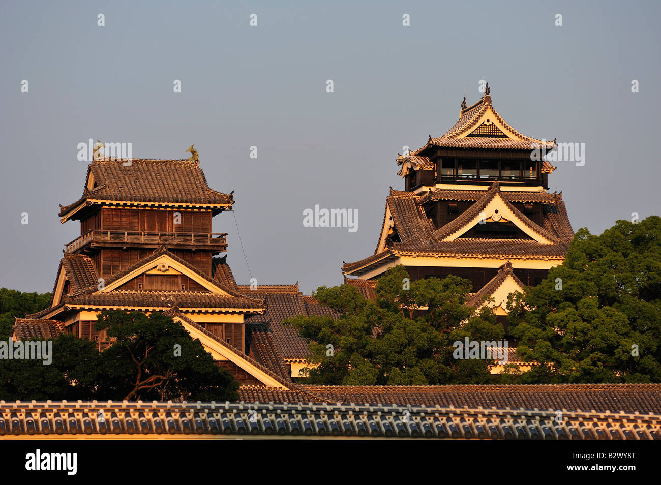 Kumamoto Castle, Kumamoto, Kumamoto Prefecture, Kyushu, Japan Stock ...