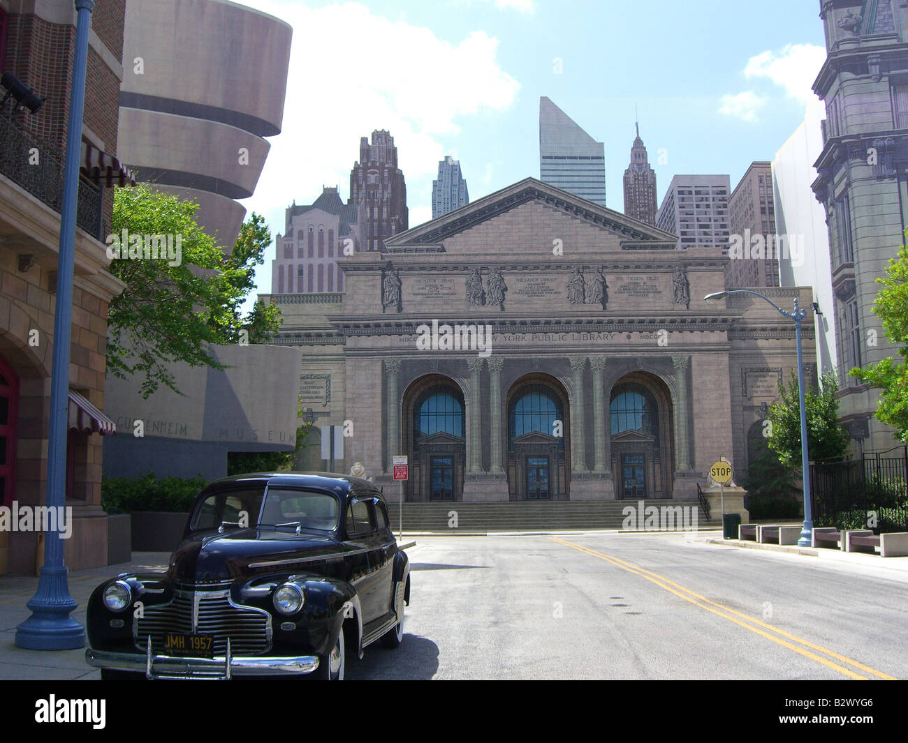 Universal NY library movie set Stock Photo - Alamy