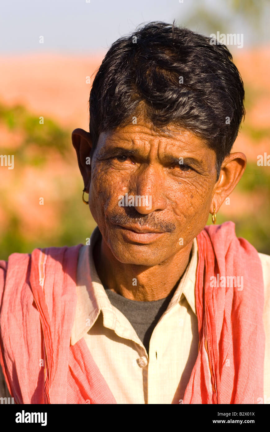 Portrait of local man, Jaipur City, Rajasthan, India, Subcontinent ...