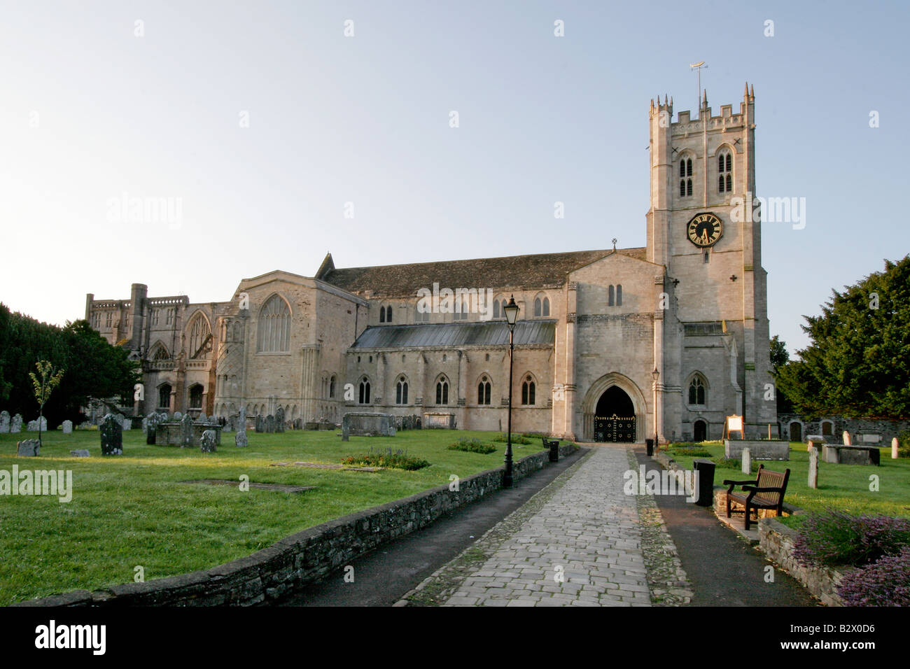 Christchruch Priory Dorset England UK Stock Photo - Alamy